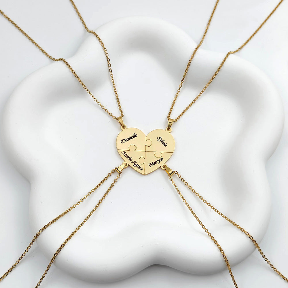 COLLIER PUZZLE JUSQU'À 8 PRÉNOMS – Epika Paris